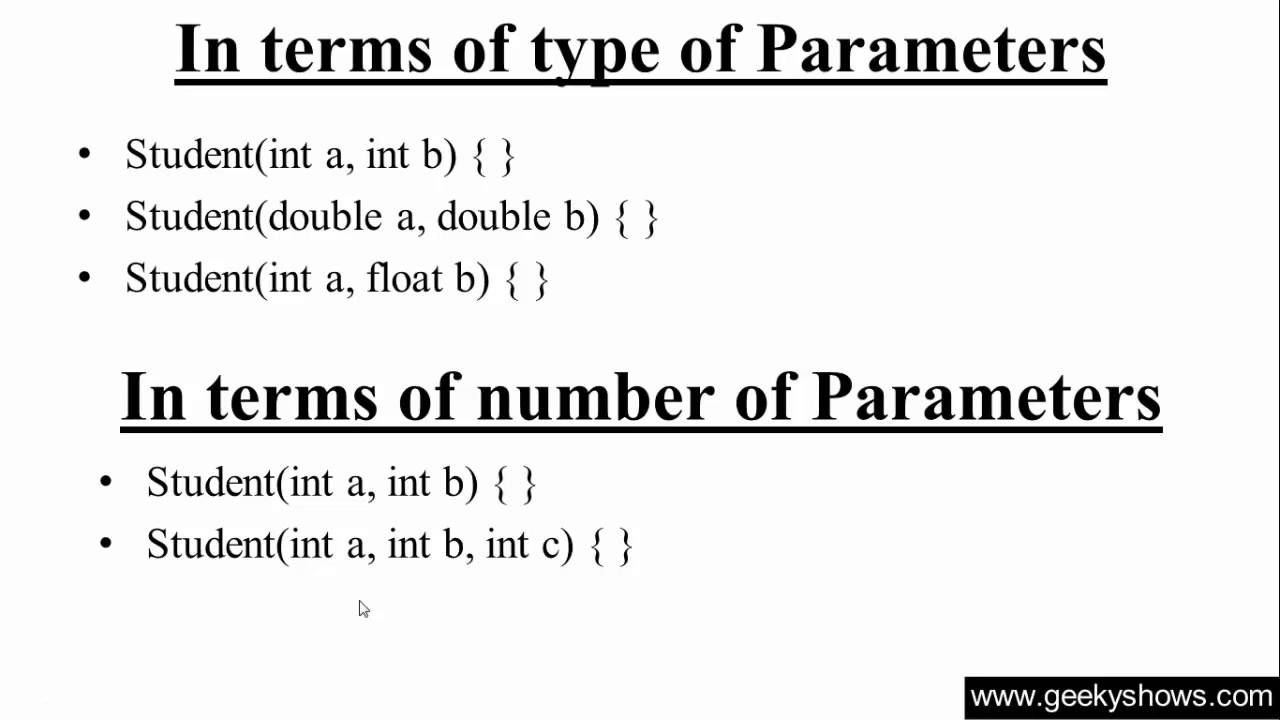95. Constructor Overloading in Java Programming (Hindi)