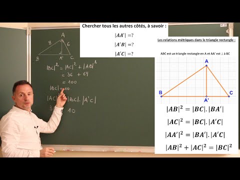 Mesures de segments dans un triangle rectangle – Math et Vie.com