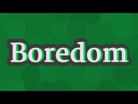 BOREDOM pronunciation • How to pronounce BOREDOM