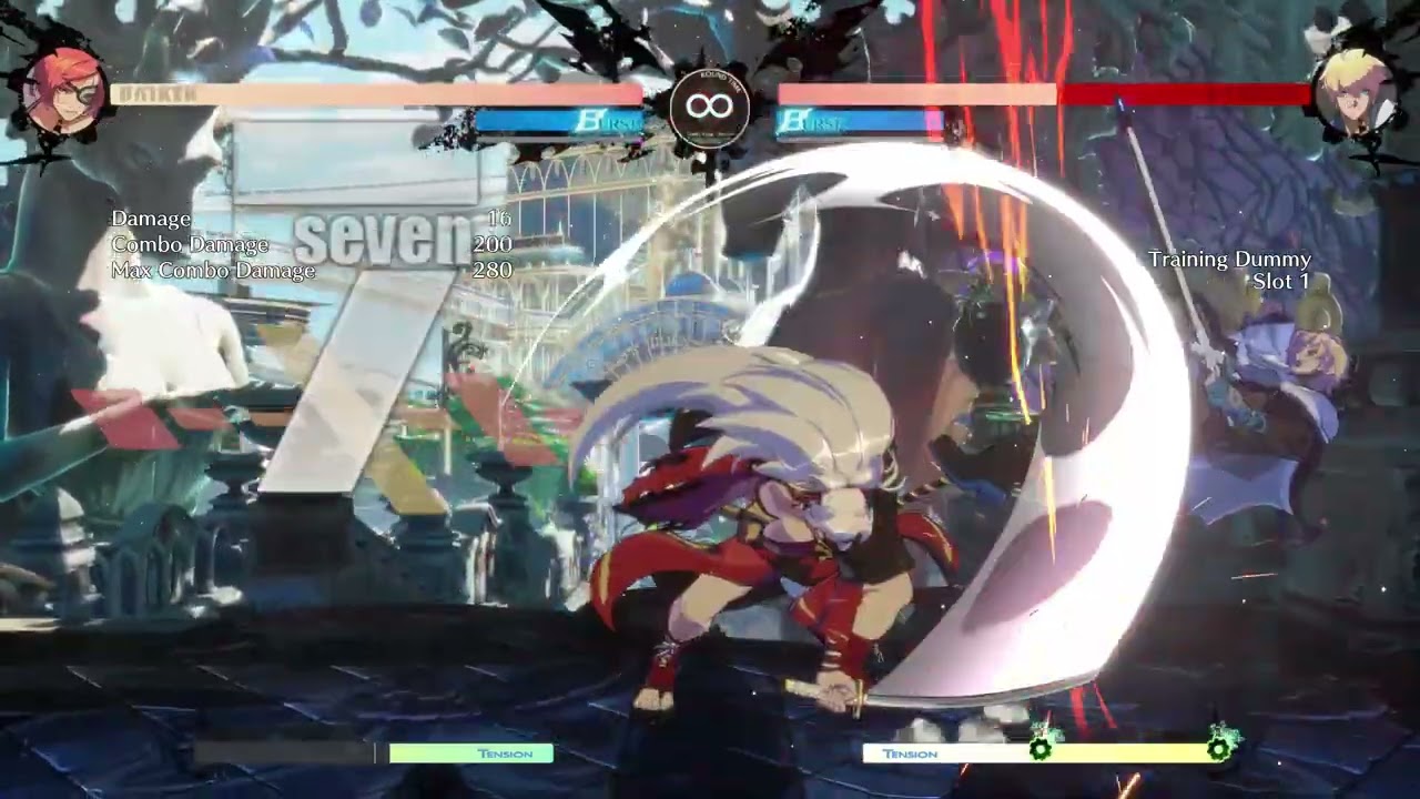 GGST Baiken DP Punish Close To The Wall