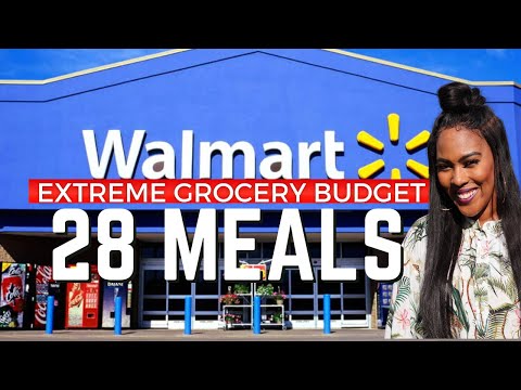 $5 DINNERS! EXTREME GROCERY BUDGET | FAMILY OF 4 | EMERGENCY GROCERY MEAL PLAN IDEAS AT WALMART