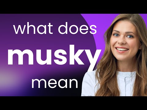 Musky | MUSKY definition