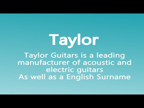 How to Pronounce Taylor