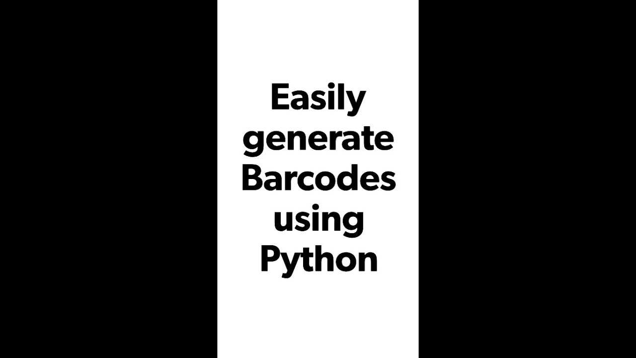 How to generate Barcode using 