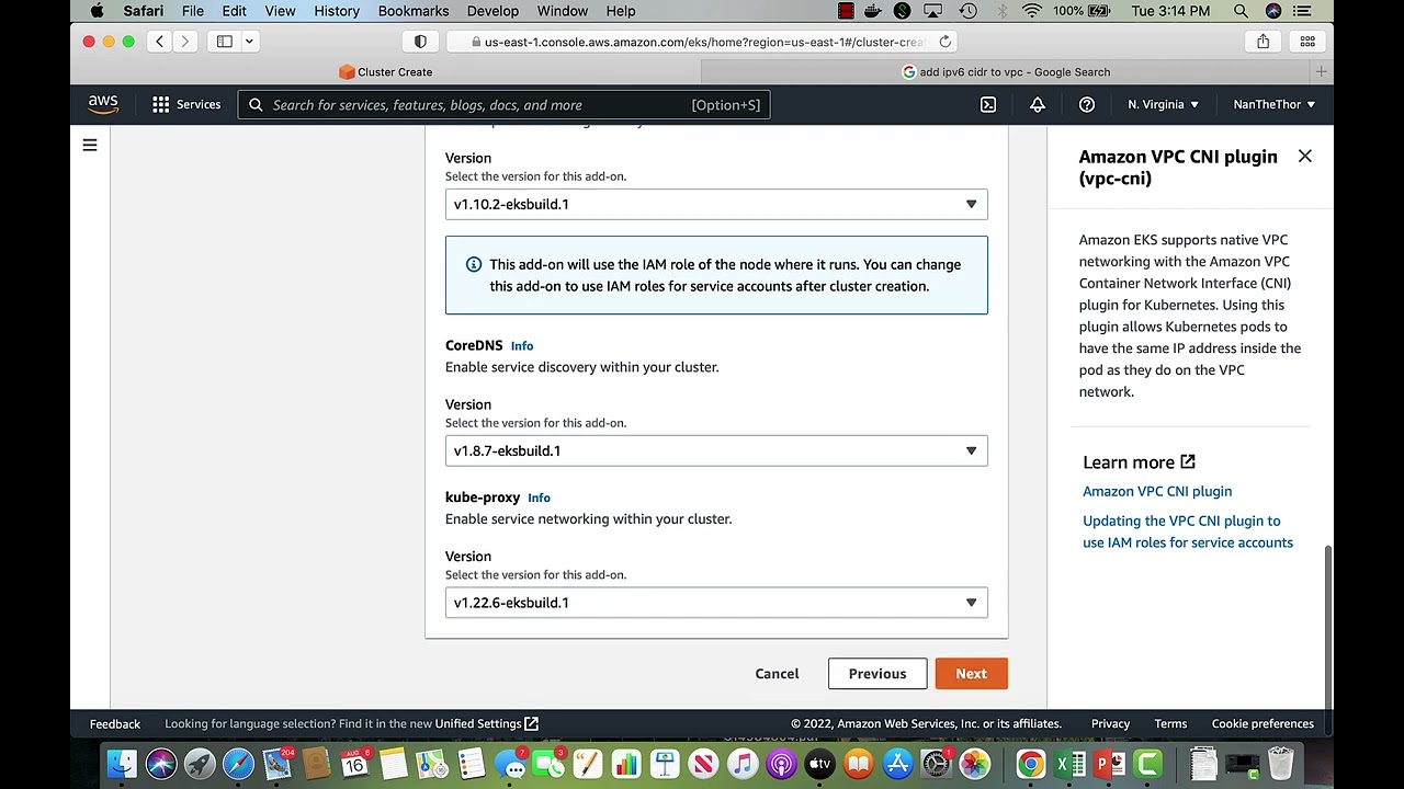 AWS EKS IPV6 Cluster Creation Demo