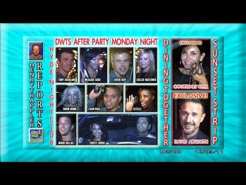 EXCLUSIVE COURTENEY COX AND DAVID ARQUETTE & DWTS Afterparty H2780