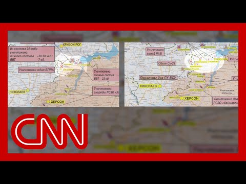 Russian defense ministry uses map confirming Russian losses