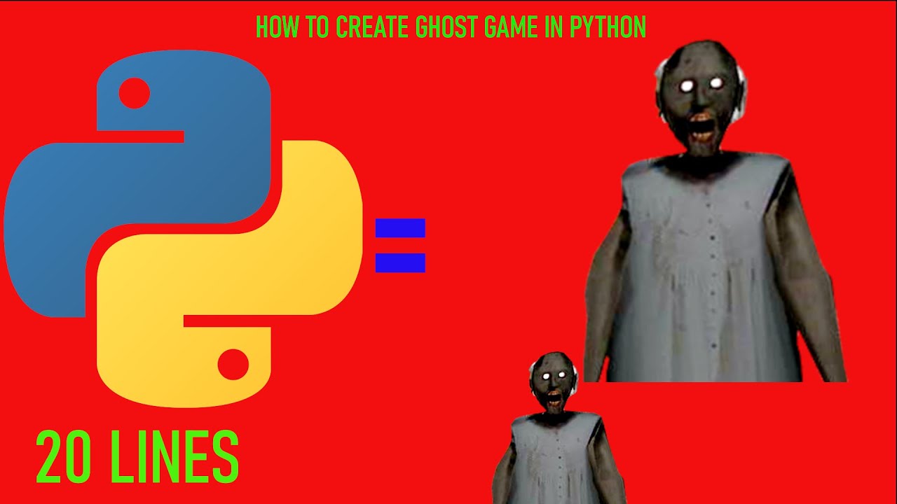How to create a GHOST GAME IN PYTHON!!!