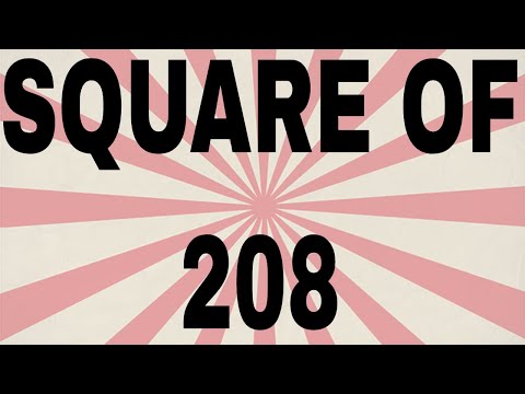 SQUARE OF 208