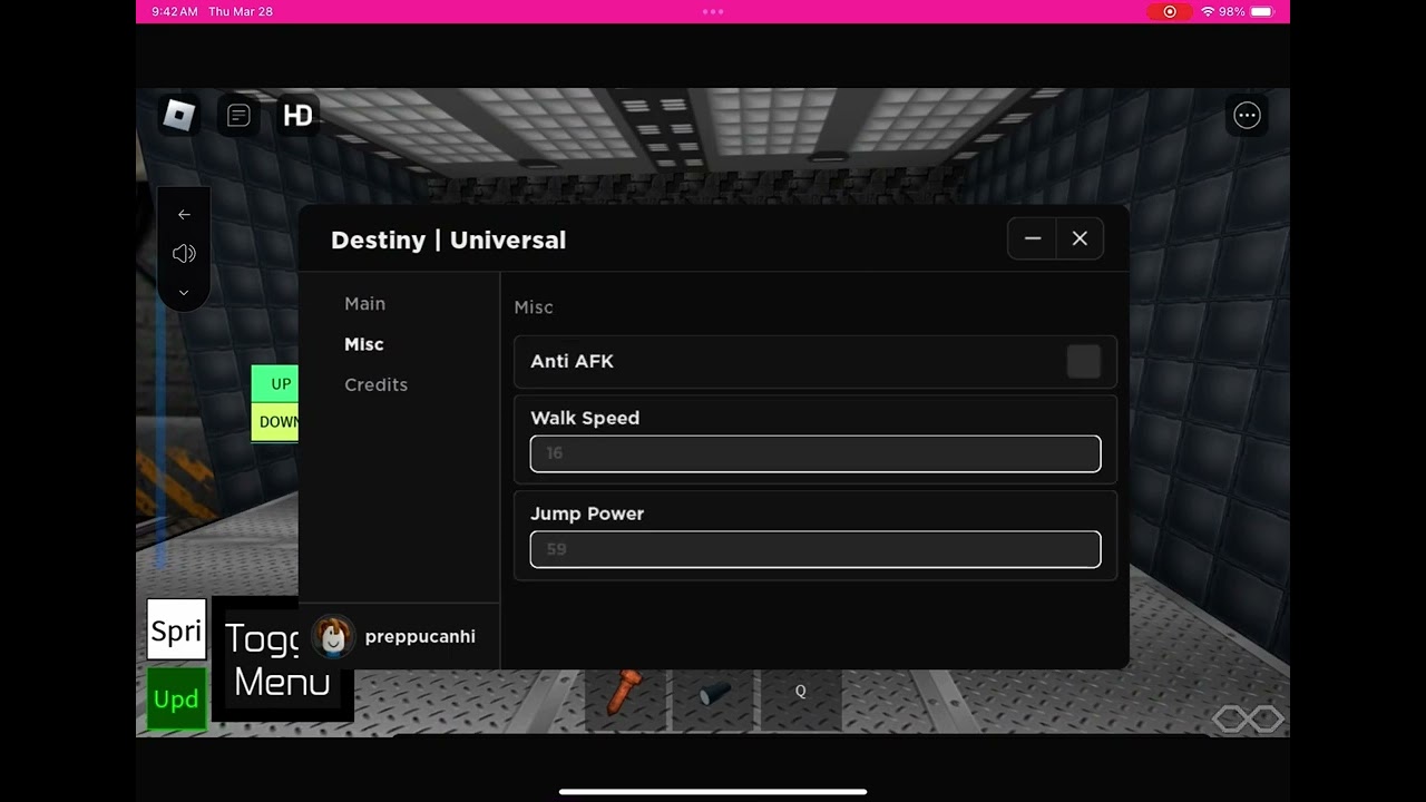 Roblox Fe Script Showcase (Universal Destiny Hub)