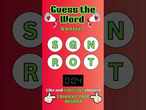 Can you guess the 6 letter word #wordgames #shorts #riddles #crackmequick #guesstheword #quiz
