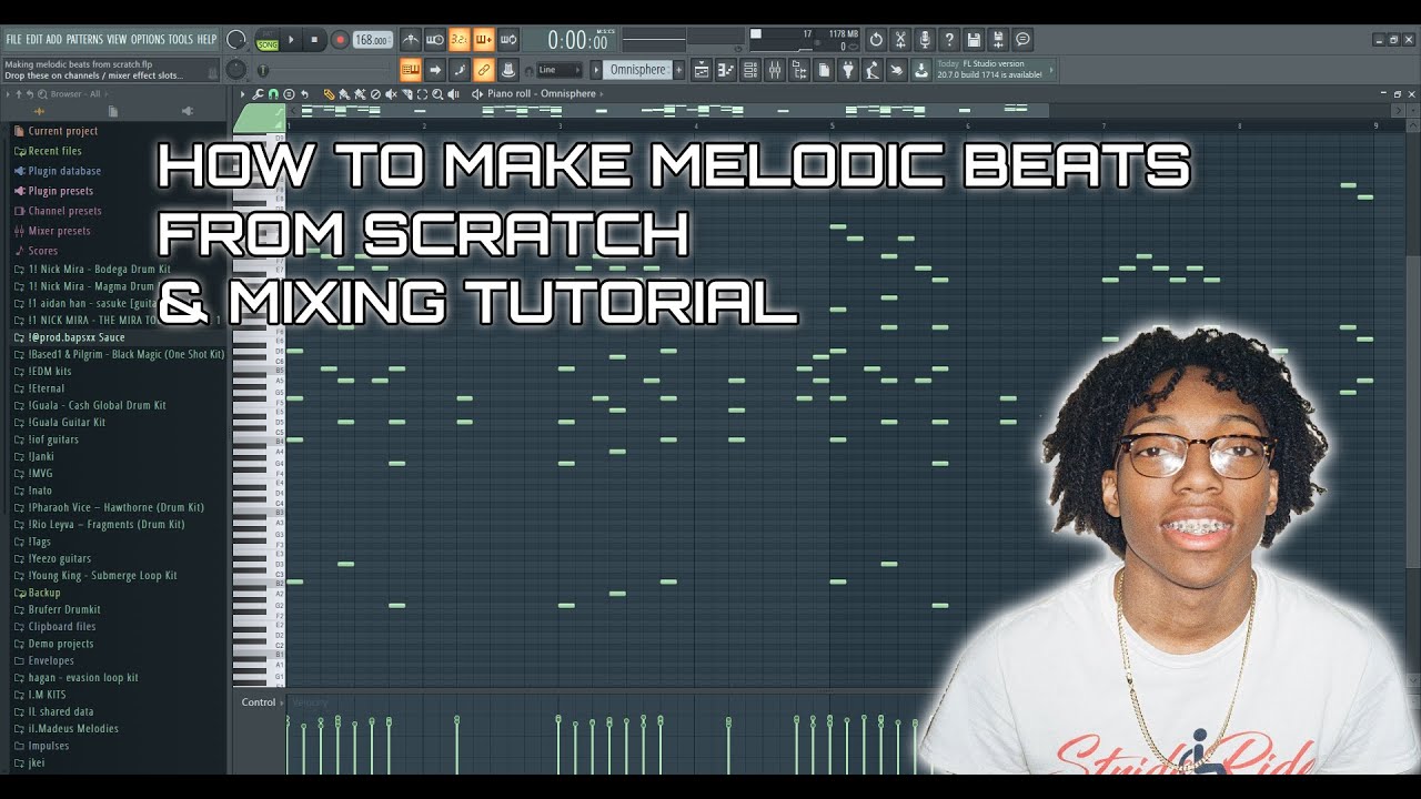 HOW TO MAKE MELODIC BEATS FROM SCRATCH + MIXING / SIDEREAL FL STUDIO TUTORIAL