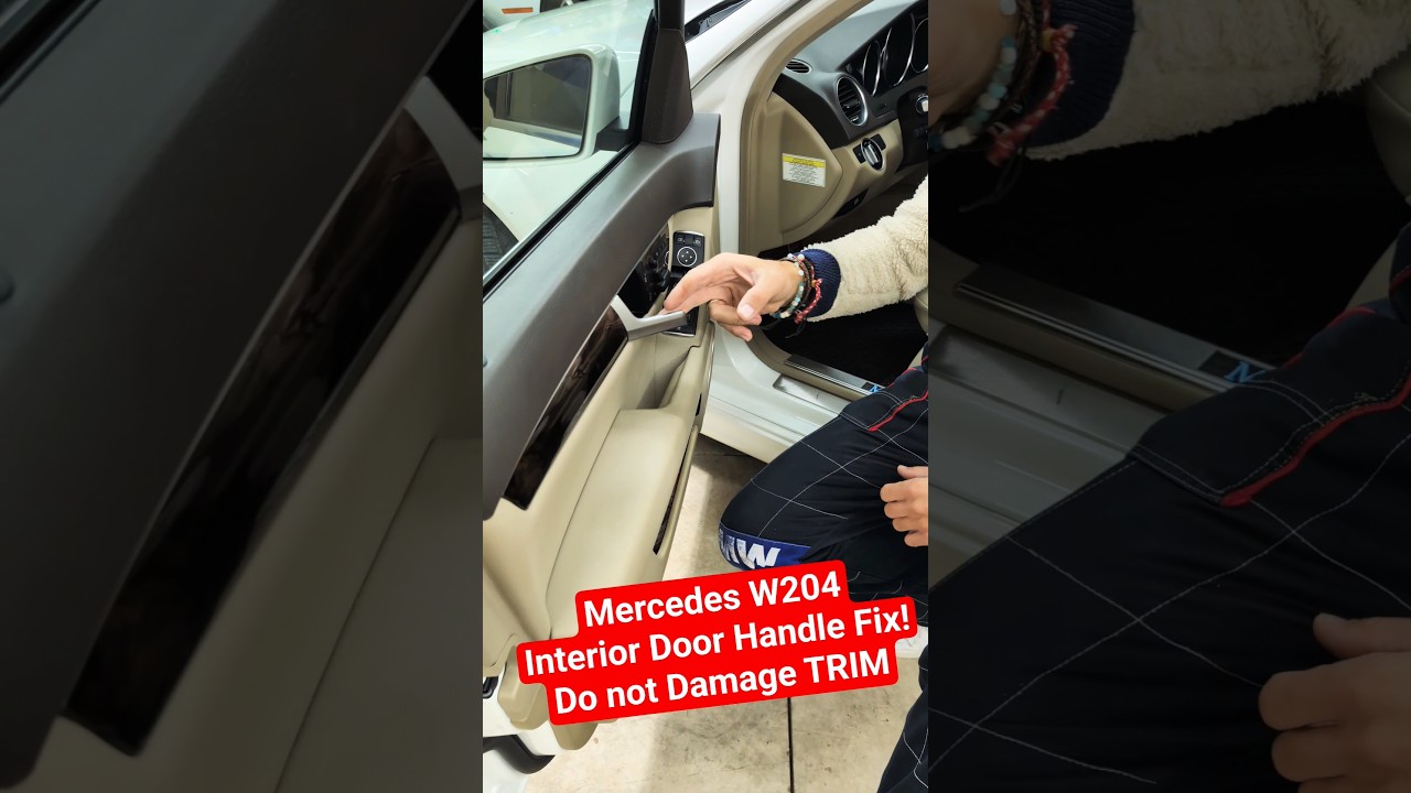 Mercedes W204 Interior Door Handle Removal Replacement Mercedes C250 C300 C350 C180 C200 C230 C280