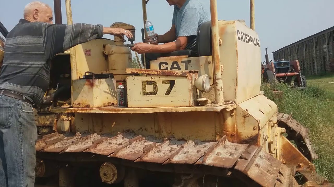 1950 d7 cat cold start part 1