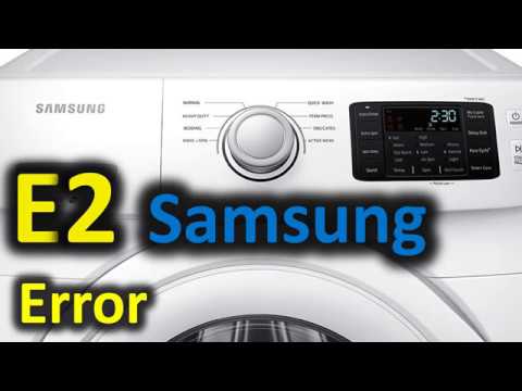 e2 Error Code SOLVED!!! Samsung Front Loading Washer Washing Machine