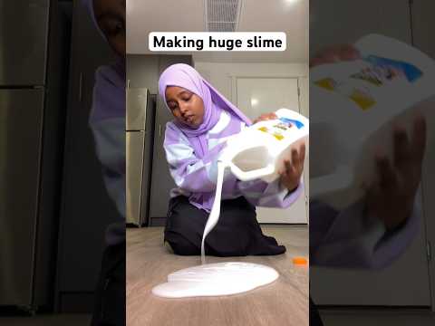 Making huge slime😱 #slime #asmr #shorts