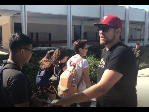 Leafleting Demonstration at Moorpark College