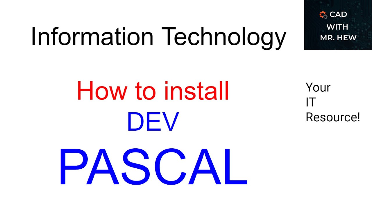 How to install Dev Pascal
