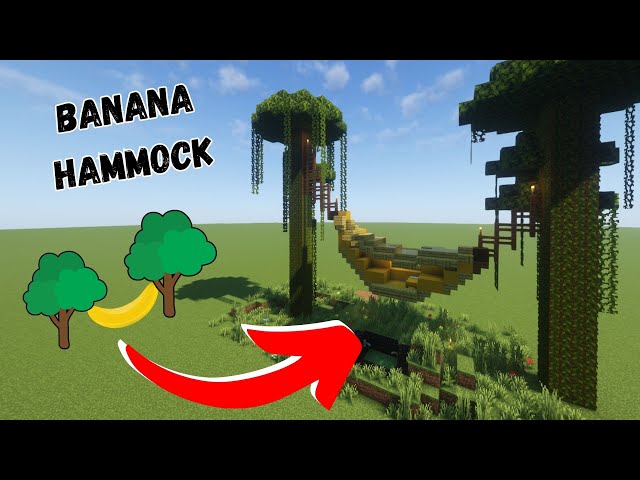 Building your drawings in Minecraft, The banana hammock Minecraft Map