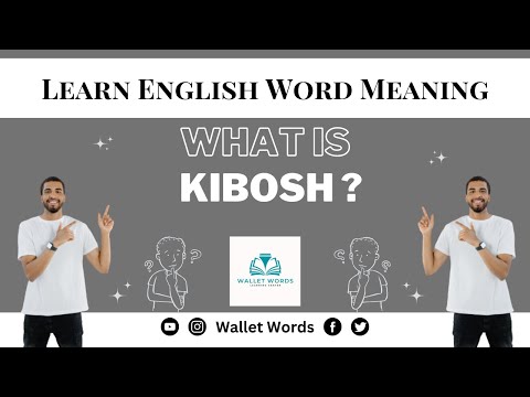 What is Kibosh? | Kibosh | Kibosh Meaning In English | English Word Meaning