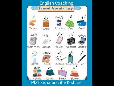 "100 Essential Traveling Words you must know (with pictures)"✈️#english #vocabulary