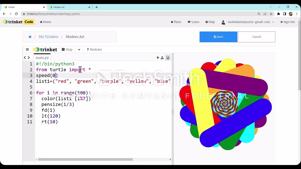 Modern Art python | List |