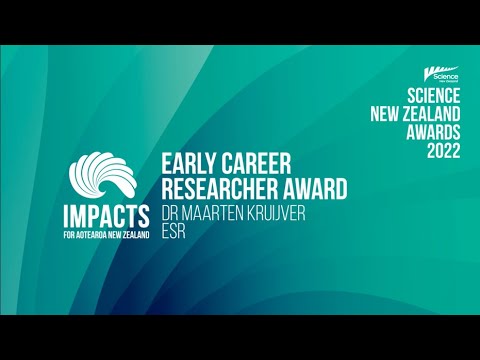 Science New Zealand Awards 2022 | ESR Early Career Researcher Award: Dr Maarten Kruijver