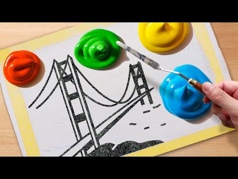 How To Paint The Golden Gate Bridge In San Francisco, California