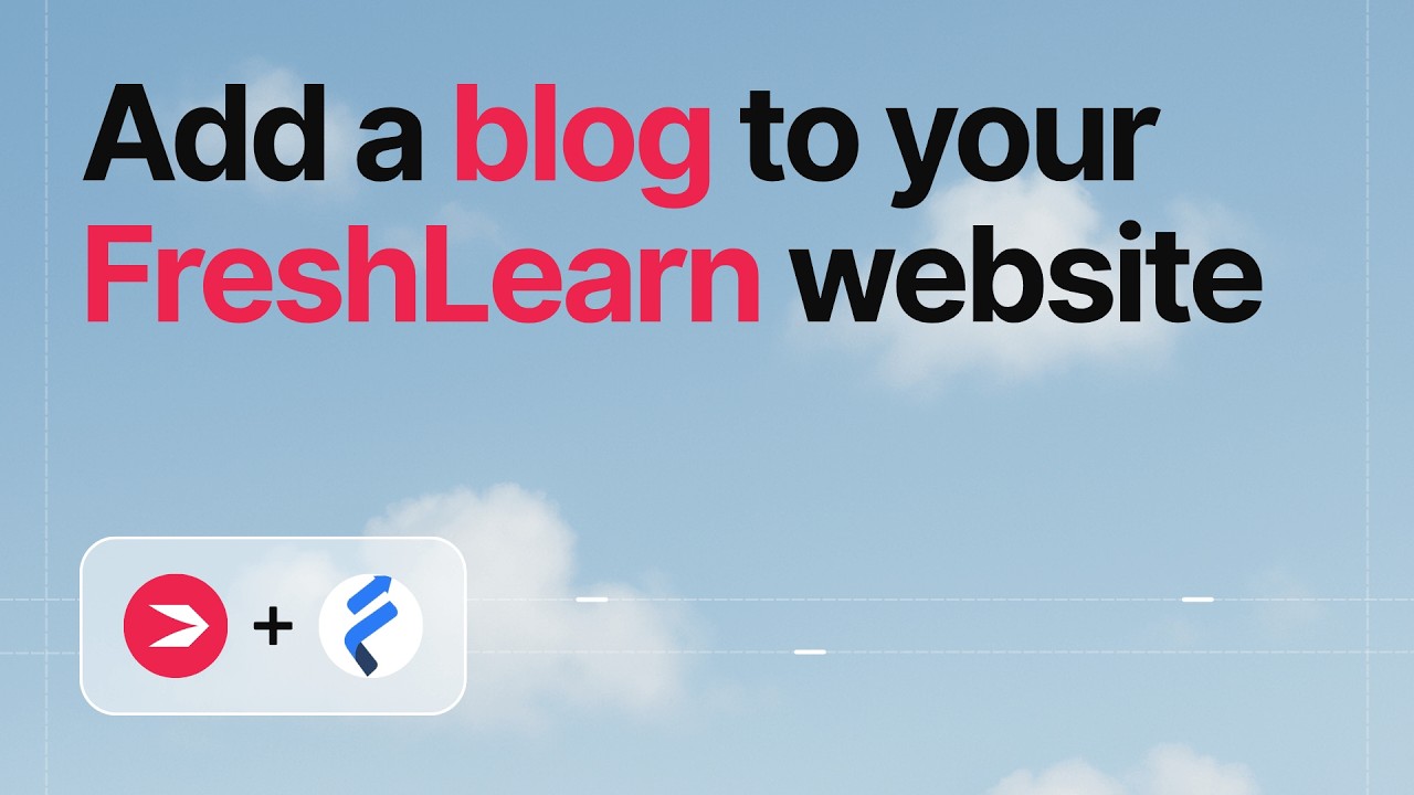 How to add a blog to a FreshLearn site with DropInBlog [current 2026]