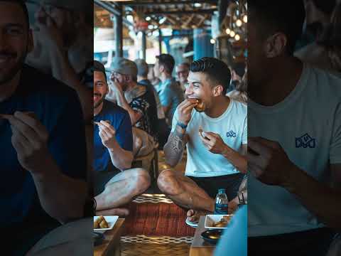 Messi & Ronaldo Selling Traditional Indonesian Food – Their Reactions Are Priceless! 🤩🍛