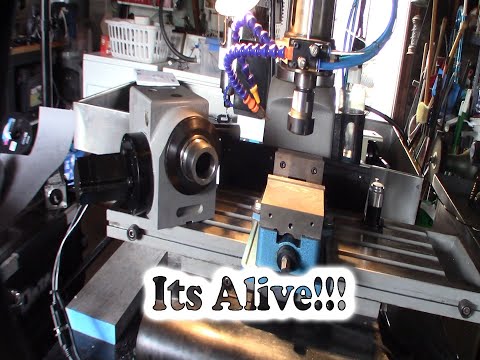 Richmill 4th Axis Indexer Nema 23 Conversion, Mach3 CNC, Laser cut gaskets and some lathe work.