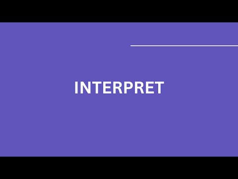 HOW TO PRONOUNCE INTERPRET
