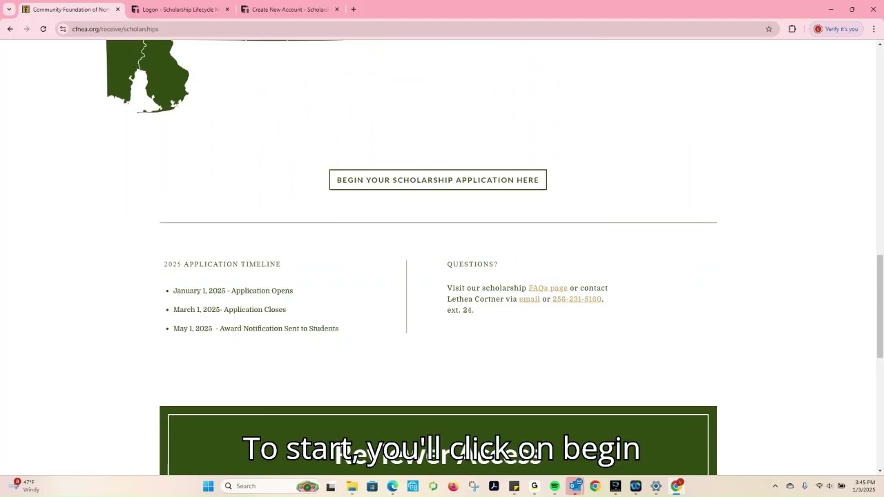 CFNEA 2025 Scholarship Application Process