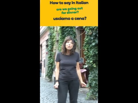 How to say 'are we going out for dinner?' in Italian - Learn Italian fast with Memrise