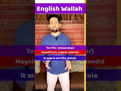 Terrible vs Terrific | Daily Use English words | Spoken English | English Wallah #shorts