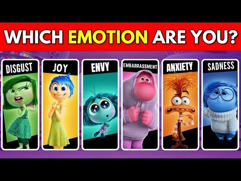 Which INSIDE OUT 2 Emotion Are You? 😄ðŸ˜ðŸ¤¢ðŸ˜°ðŸ¤ | Disney Inside Out Personality Test | Disney Quiz