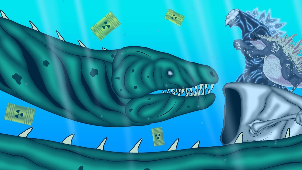 SCP-3000 vs GODZILLA vs SEA EATER !!!