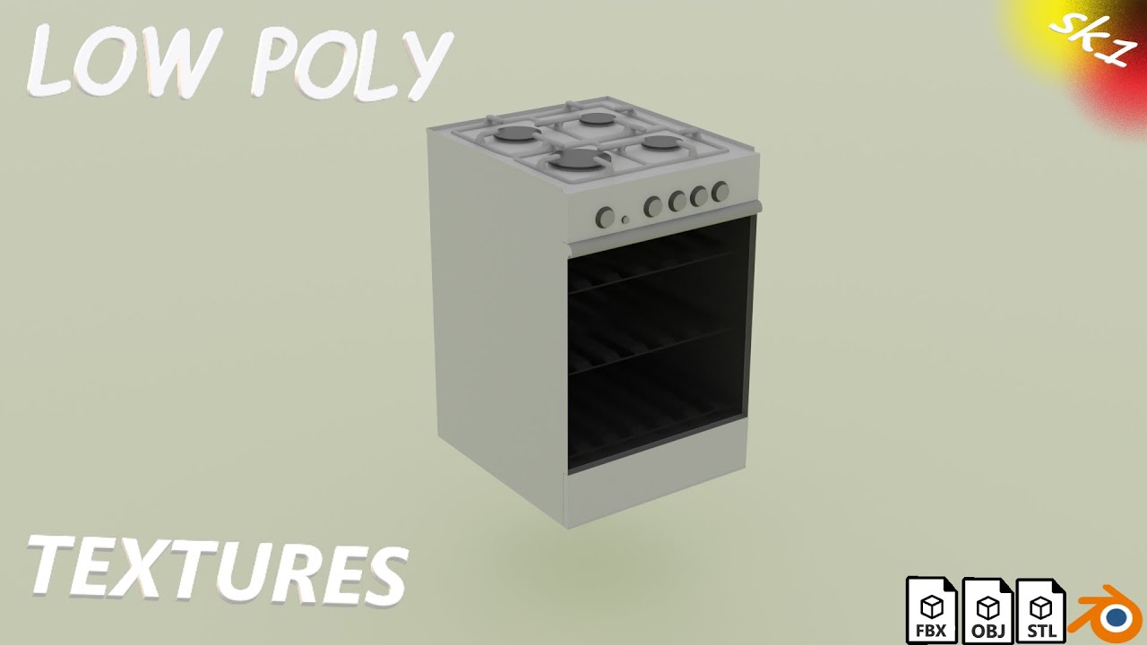 gas cooker(part 1) | CGTrader