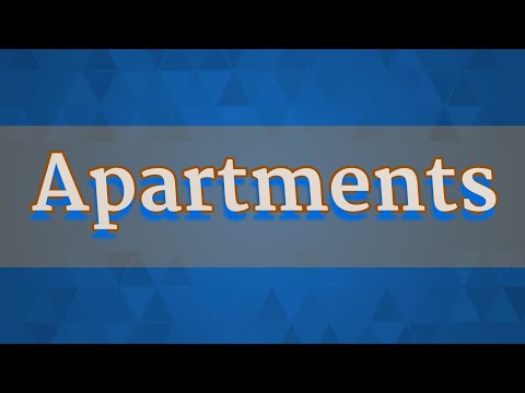 APARTMENTS pronunciation • How to pronounce APARTMENTS