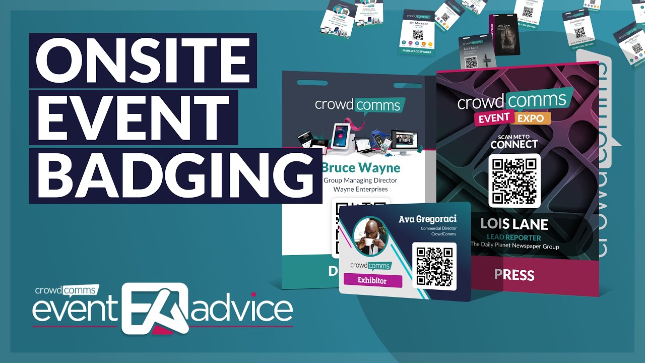 Onsite event badging with CrowdComms