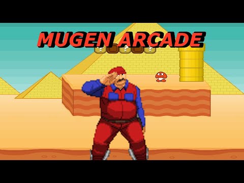 Mugen Arcade Mode with Mario Mario