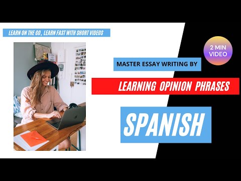 GCSE/ A level Opinion Phrases for Essay Writing in Spanish