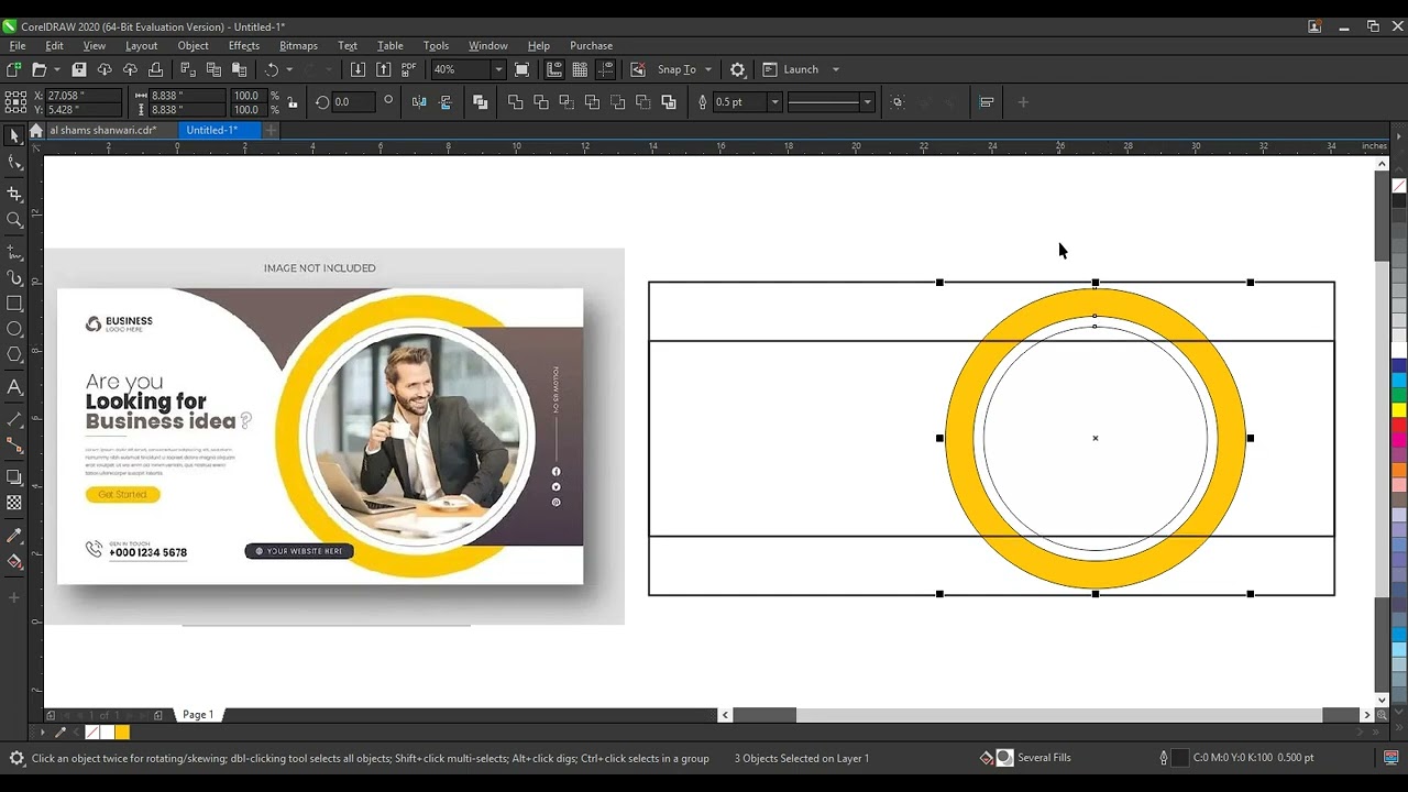 Digital marketing creative business facebook cover banner template | Premium Vector