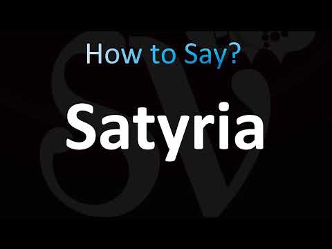 How to Pronounce Satyria (CORRECTLY!)
