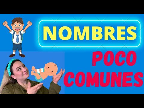 NOMBRES de NIÑOS POCO COMUNES | 100 Nombres POCO COMUNES para NIÑOS (La mejor lista) ✅👦🏻👼🏻