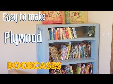 Easy to Make Plywood Bookcase