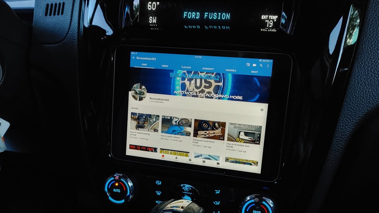 2012 Ford Fusion Looks Like a New Car with This iPad Dash Mod ...