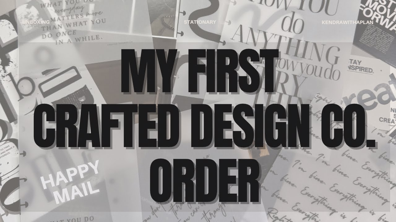 Opening My First Crafted Design Co. Order | Stationery Happy Mail
