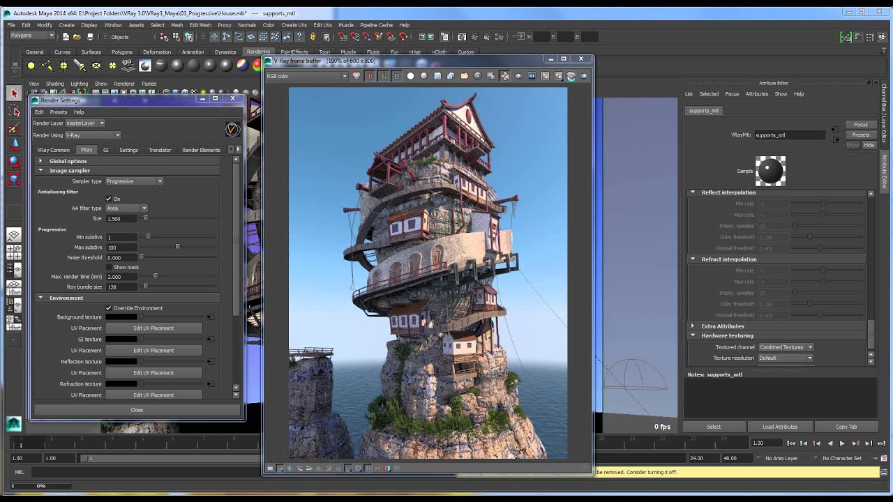 V-Ray 3.0 for Maya – Progressive Rendering
