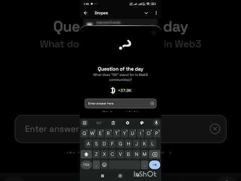 26 September Dropee Question Of The Day Code | What does "OG" Stand for in Web3 communities?